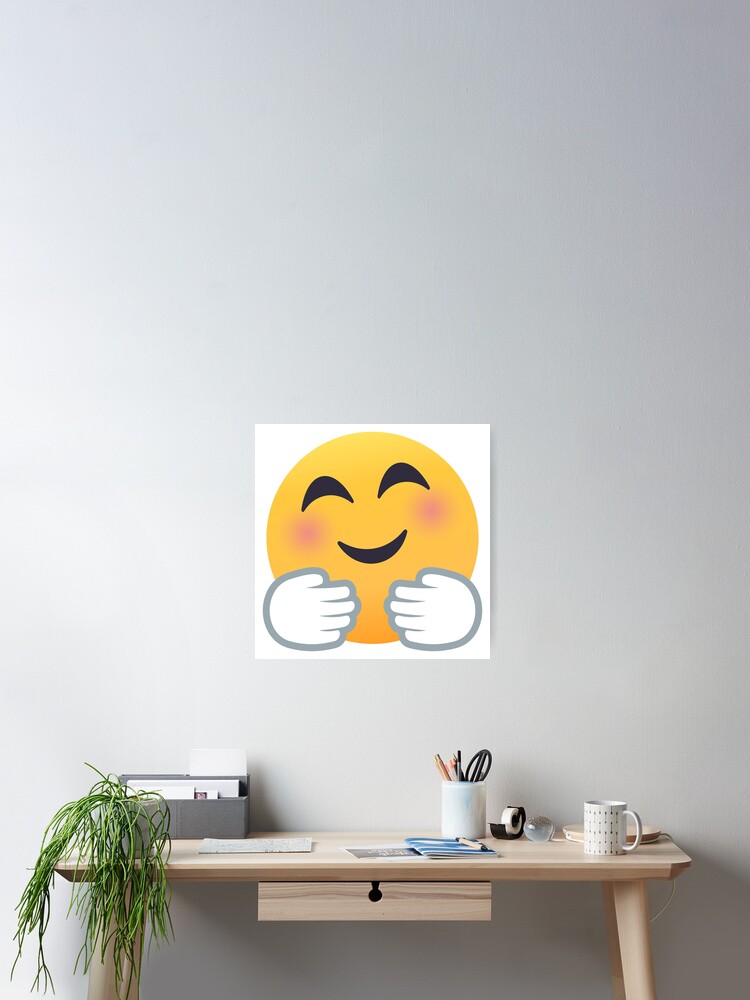 "JoyPixels™ Hugging Face Emoji" Poster for Sale by joypixels | Redbubble
