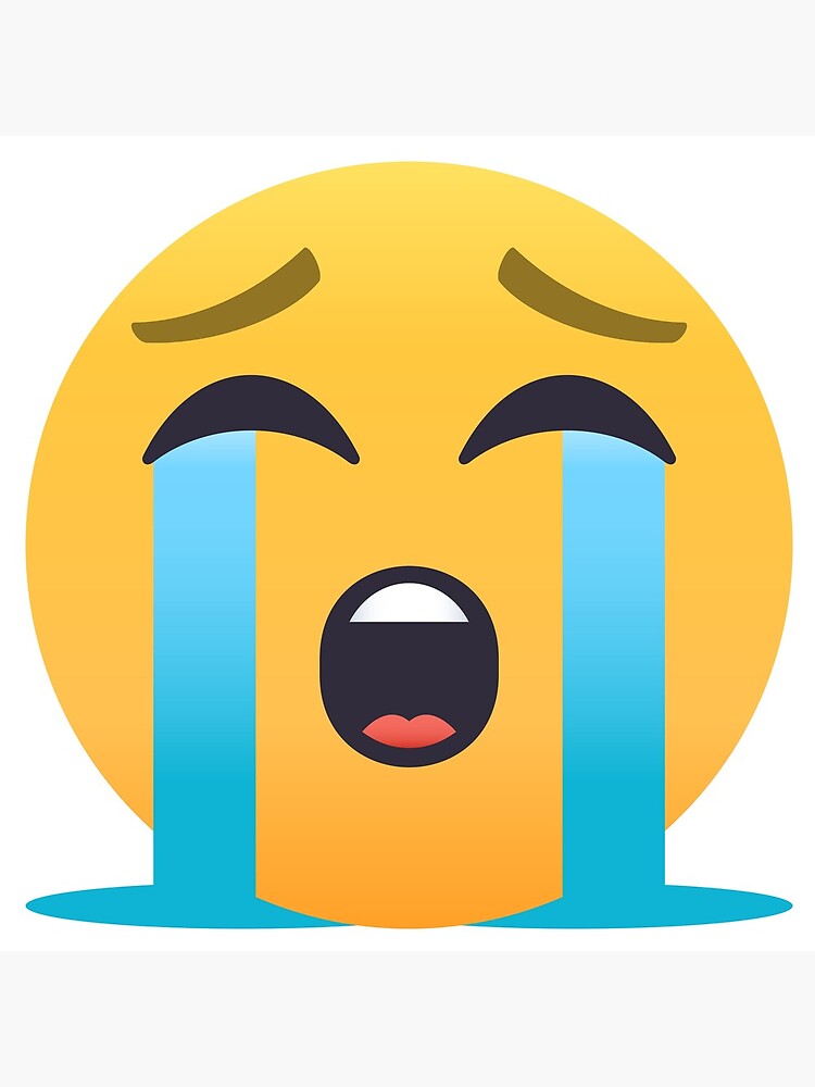 "JoyPixels™ Loudly Crying Face Emoji" Clock for Sale by JoyPixels Inc. | Redbubble