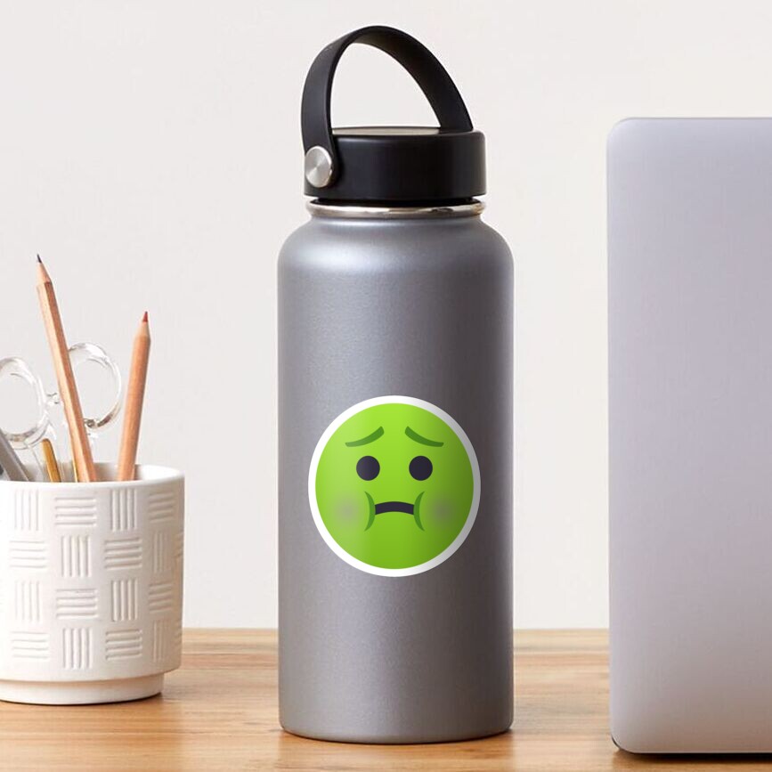 "JoyPixels™ Nauseated Face Emoji" Sticker for Sale by joypixels | Redbubble