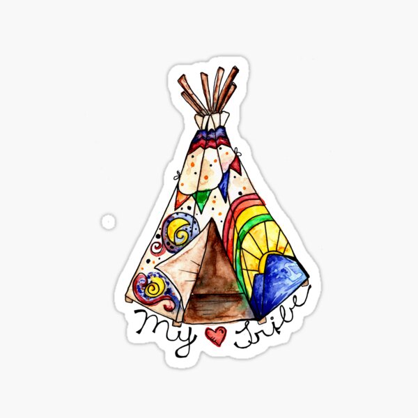 "My Tribe" Sticker for Sale by DaisyDoodler | Redbubble