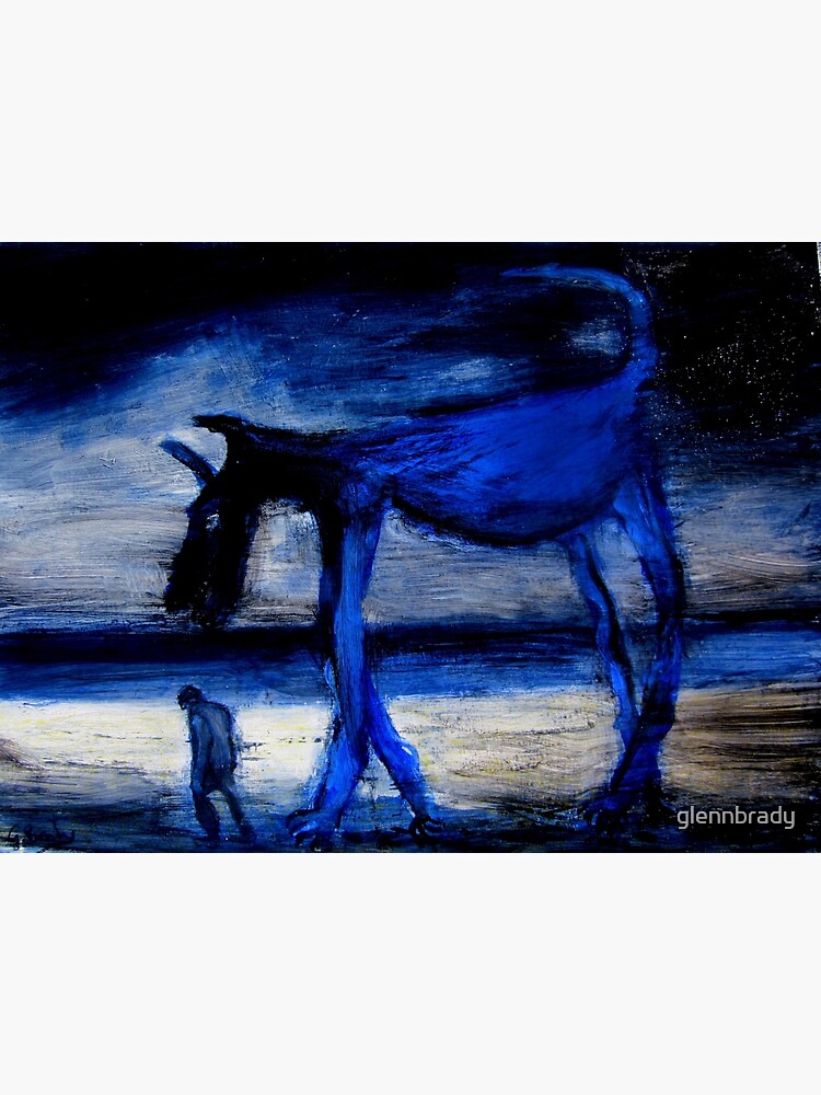 "walking with the old blue dog" Poster for Sale by glennbrady | Redbubble