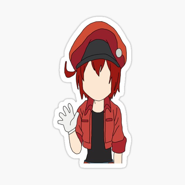 "Cells at Work! - Red Blood Cell" Sticker by jc52298 | Redbubble