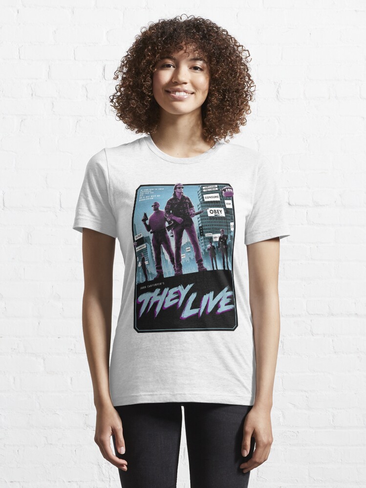"THEY LIVE" T-shirt for Sale by kikusui | Redbubble | they live t ...