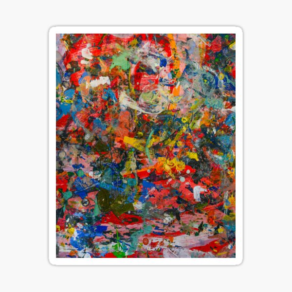 "Abstract color splash" Sticker by avit1 | Redbubble