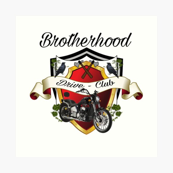 Biker Brotherhood Wall Art | Redbubble