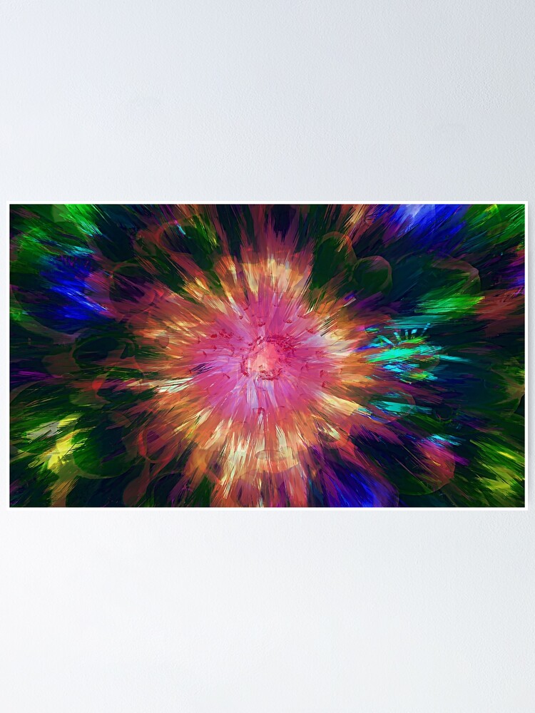 "Psychedelic Bloom" Poster by dawnmvd | Redbubble