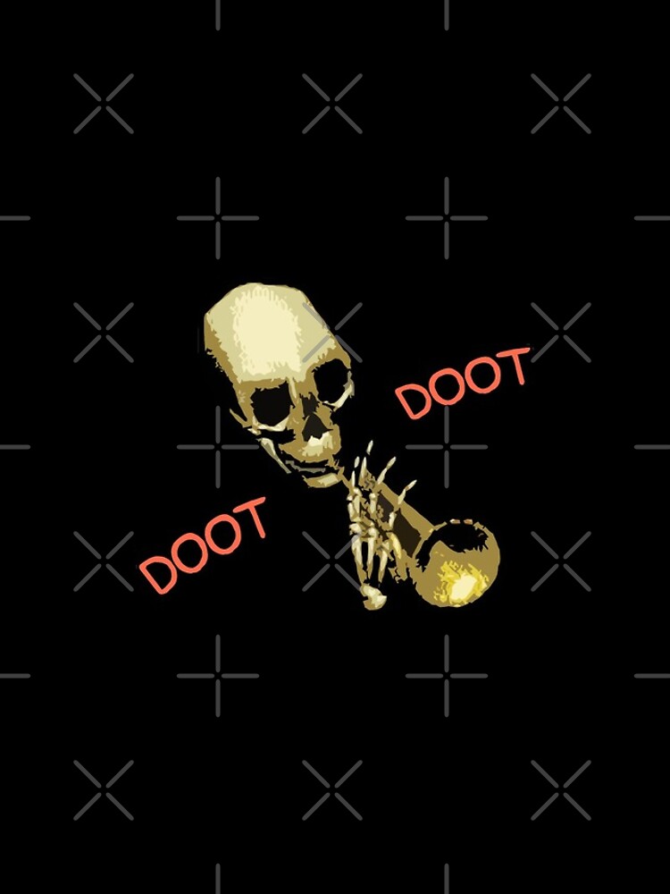 "Doot Doot Mr Skeletal Skull Trumpet Meme" iPhone Case for Sale by ...