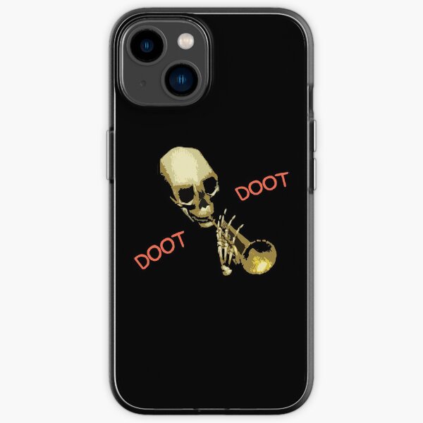 "Doot Doot Mr Skeletal Skull Trumpet Meme" iPhone Case for Sale by ...
