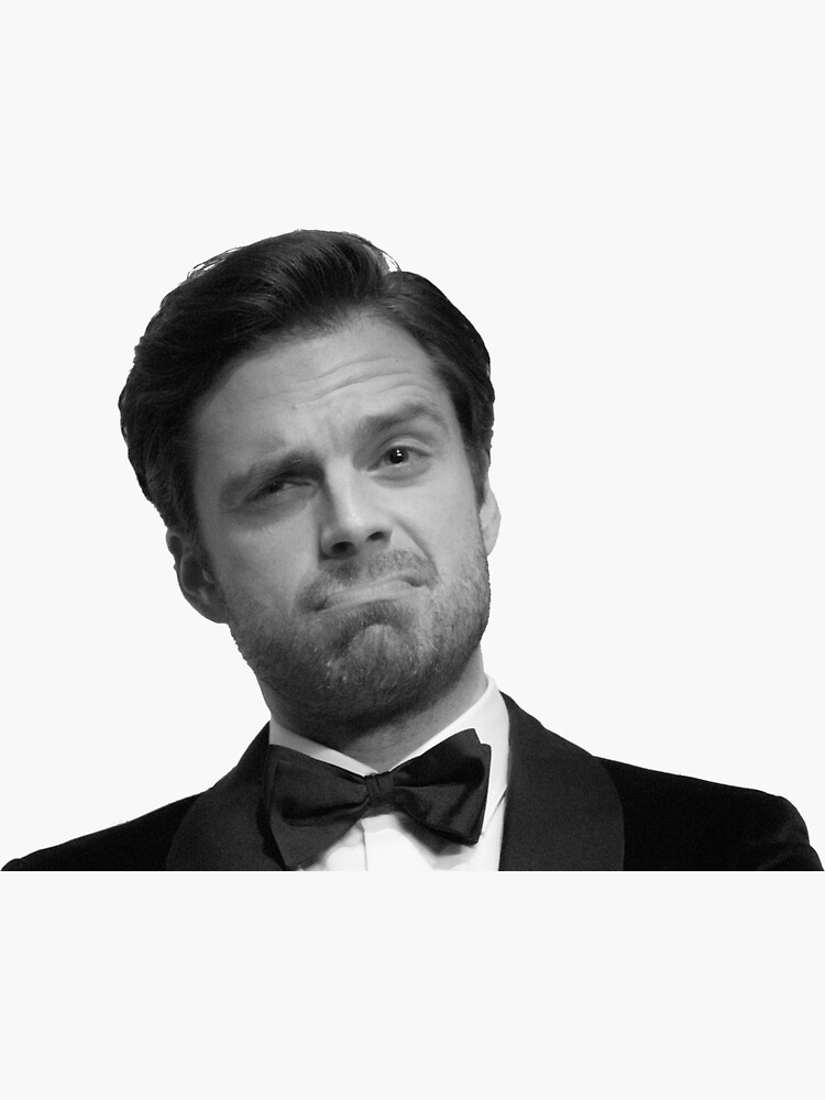 "Sebastian Stan" Sticker by izmartin | Redbubble