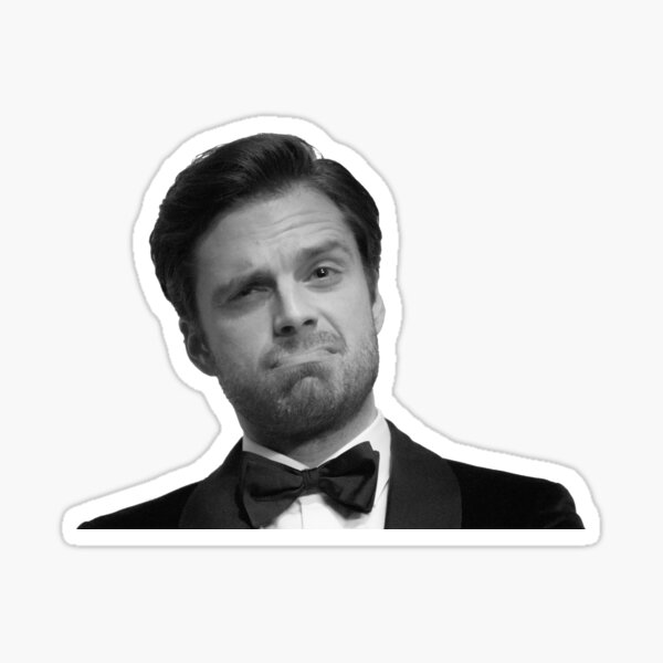 "Sebastian Stan" Sticker by izmartin | Redbubble