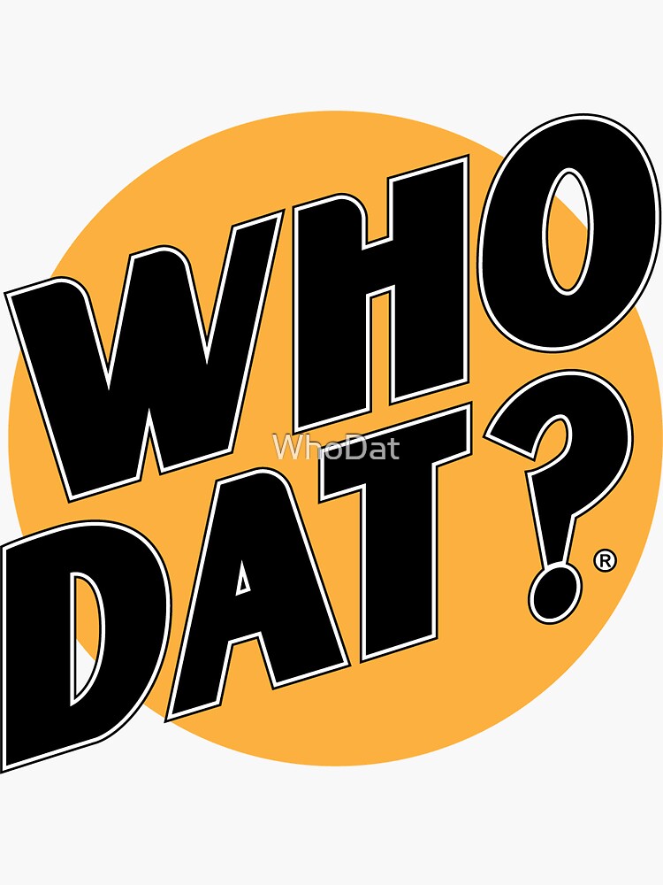 "Who Dat? 1983" Sticker for Sale by WhoDat | Redbubble