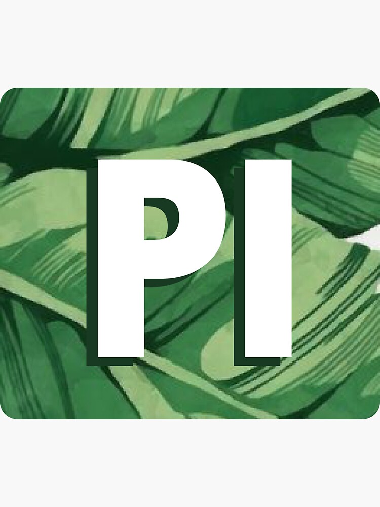 "Pi Leaves Sorority Greek Letter" Sticker for Sale by lissullivan ...