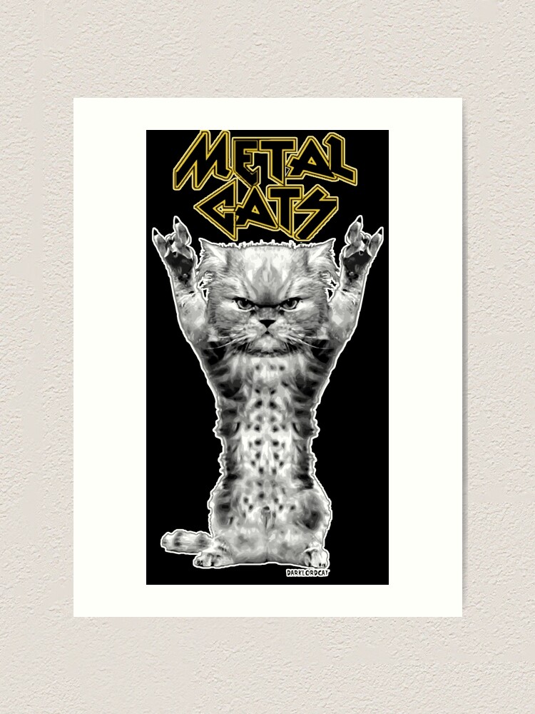 "metal cats" Art Print by darklordpug | Redbubble