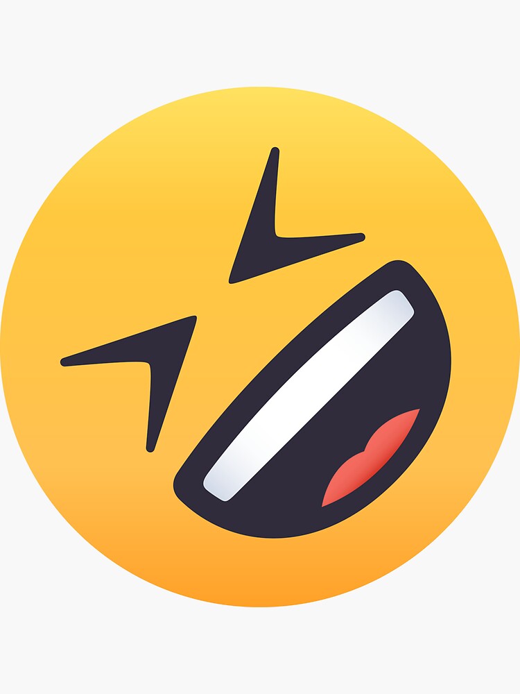"JoyPixels™ ROFL Face Emoji" Sticker for Sale by joypixels | Redbubble