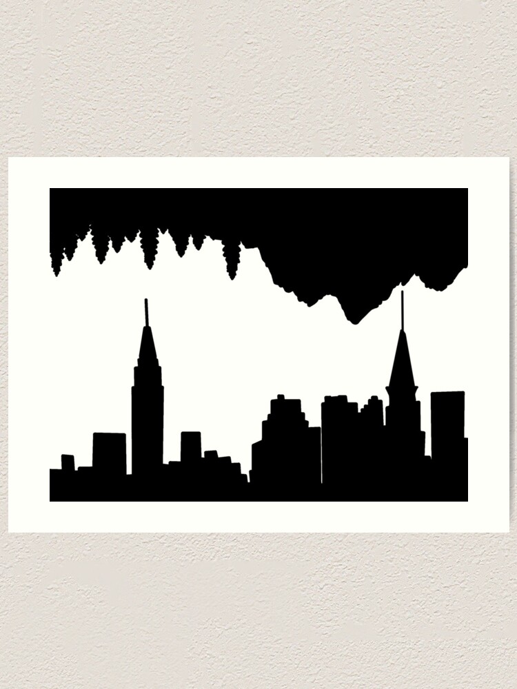 "Notan Urban vs Rural " Art Print for Sale by bubblebuds | Redbubble
