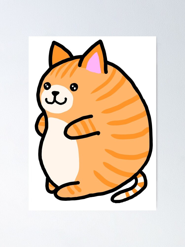 Póster «Gohan the Orange Tabby Cat» de Calluna-Artis | Redbubble