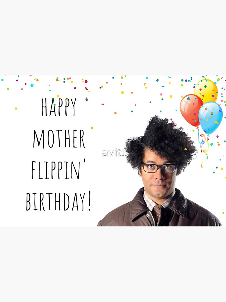 "IT Crowd birthday card, meme greeting cards" Sticker for Sale by avit1 ...