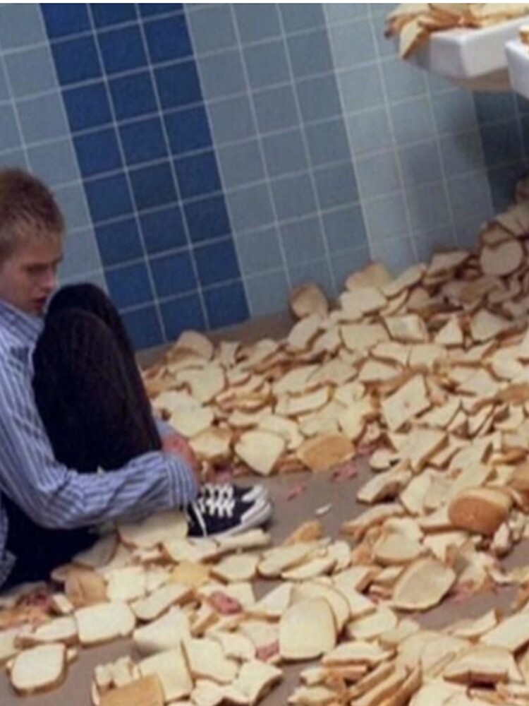 "bread bathroom cursed image" Scarf by StayAwayNormies | Redbubble