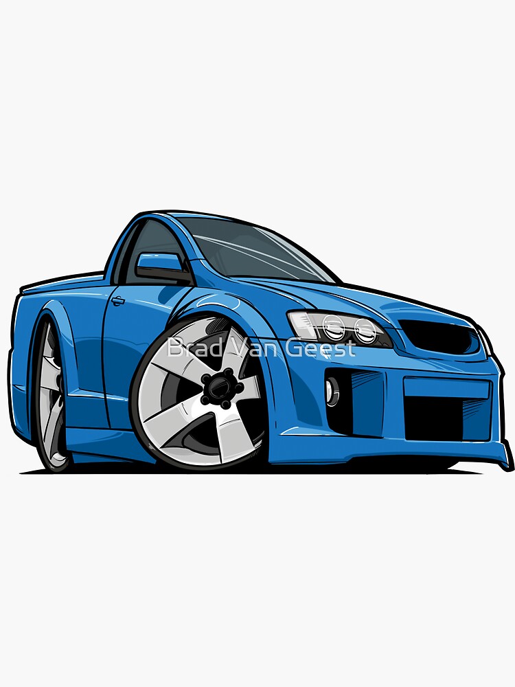 "Holden VE SS Ute" Sticker for Sale by Brad Van Geest | Redbubble