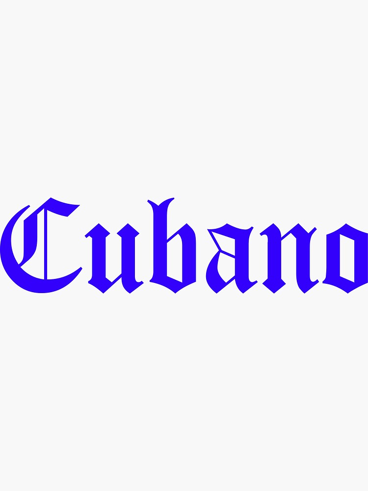 "Cubano" Sticker by LatinoTime | Redbubble