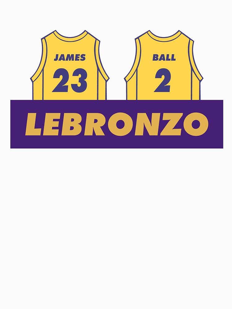 "Lebronzo Lebron James Lonzo Ball Lakers Shirt" Essential T-Shirt for ...