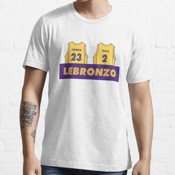 "Lebronzo Lebron James Lonzo Ball Lakers Shirt" Essential T-Shirt for ...