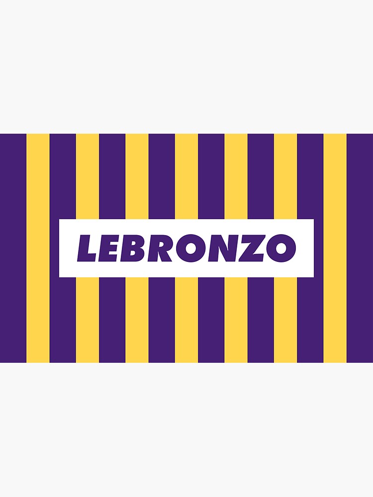 "Lebronzo Lebron James Lonzo Ball Lakers Shirt" Sticker for Sale by ...