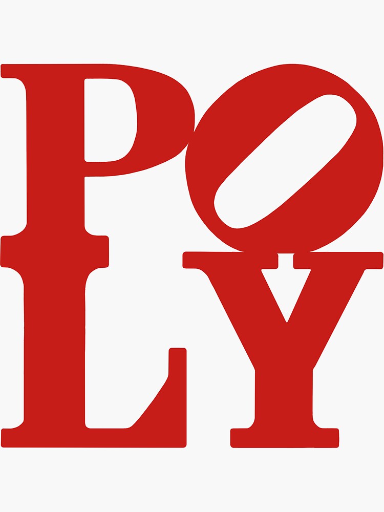 "Poly Pride, Poly Love" Sticker for Sale by QWERTYvsDVORAK | Redbubble