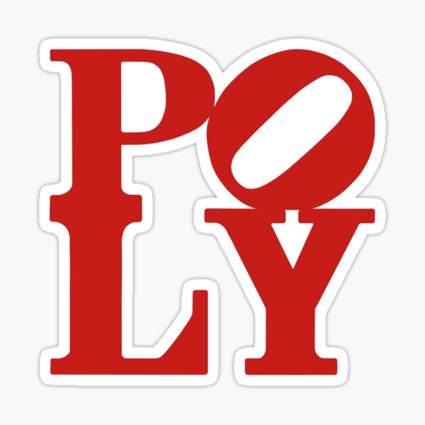 "Poly Pride, Poly Love" Sticker for Sale by QWERTYvsDVORAK | Redbubble