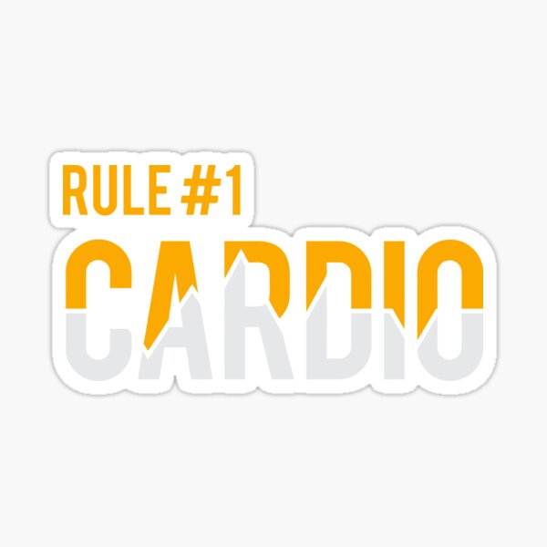 "Zombieland Rule#1 Cardio" Sticker by fortllama | Redbubble