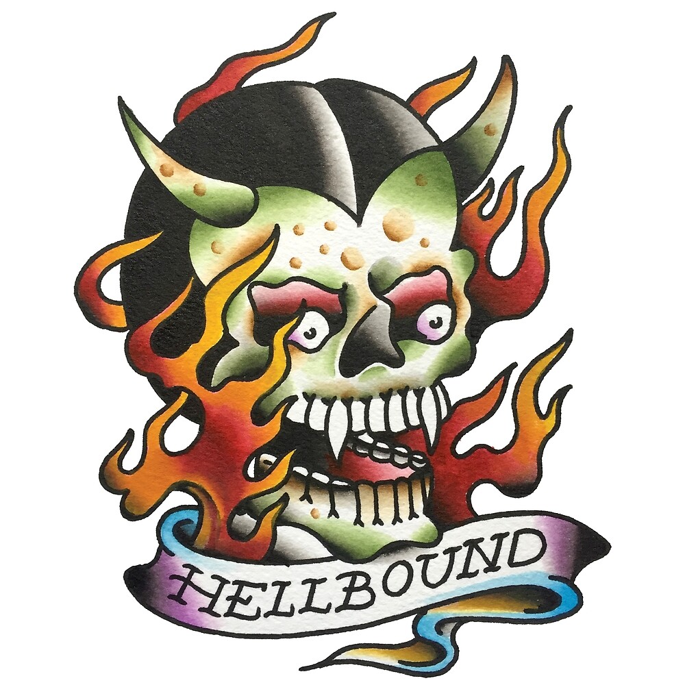 "Traditional Hellbound Devil Tattoo Design " by FOREVER TRUE TATTOO ...