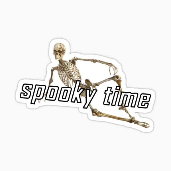"spooky time" Sticker for Sale by Gral | Redbubble