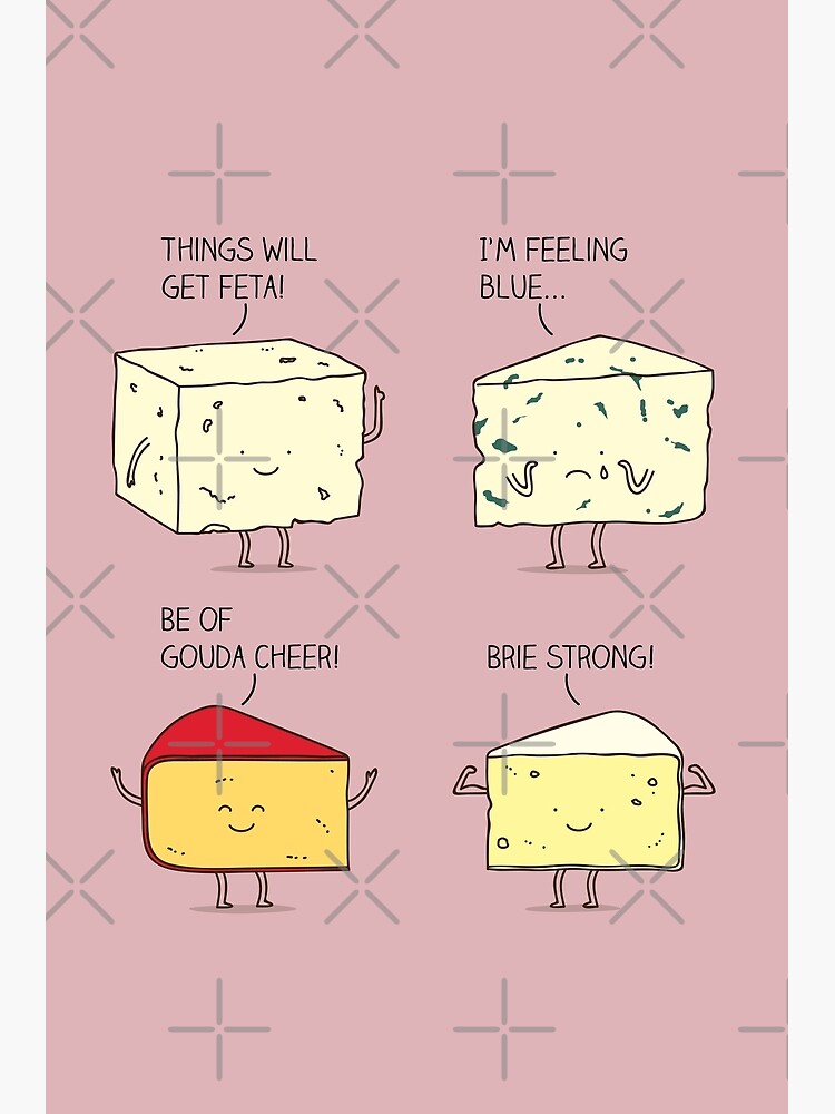 "cheesy puns" Postcard for Sale by Milkyprint | Redbubble