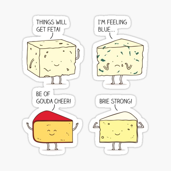 Cheese Stickers | Redbubble