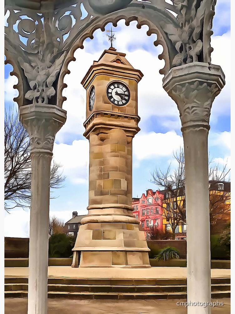 "The Mckee Clock in Bangor, Ireland. (Painting)" Art Board Print for ...