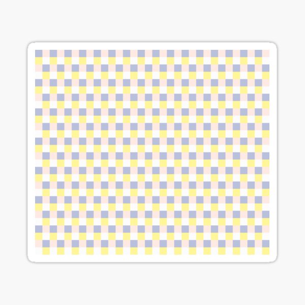 "Pastel Checkers" Sticker for Sale by TatsuyoDragneel | Redbubble