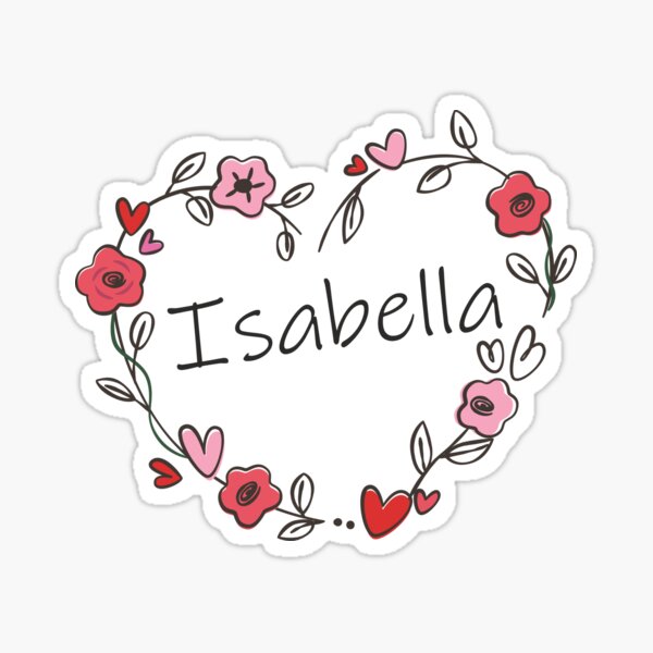 "Isabella" Sticker for Sale by oleo79 | Redbubble