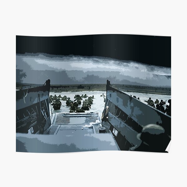 "Omaha Beach - D-Day Operation Overlord" Poster for Sale by The War ...