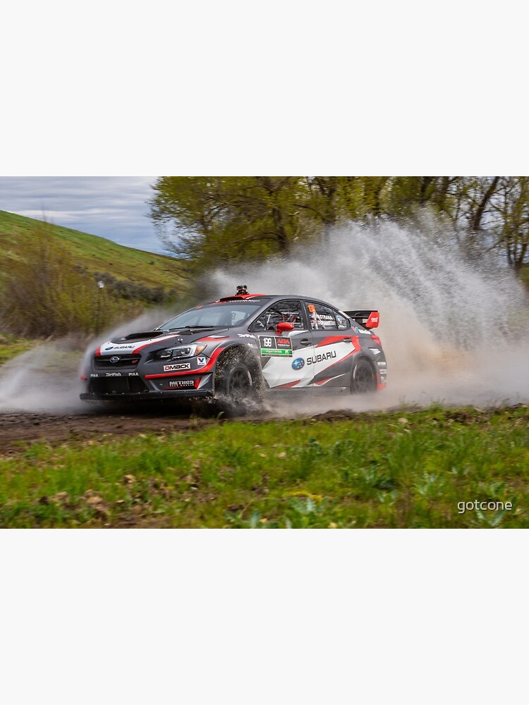 "Subaru Rally Team Making a Splash in Oregon" Art Print by gotcone ...