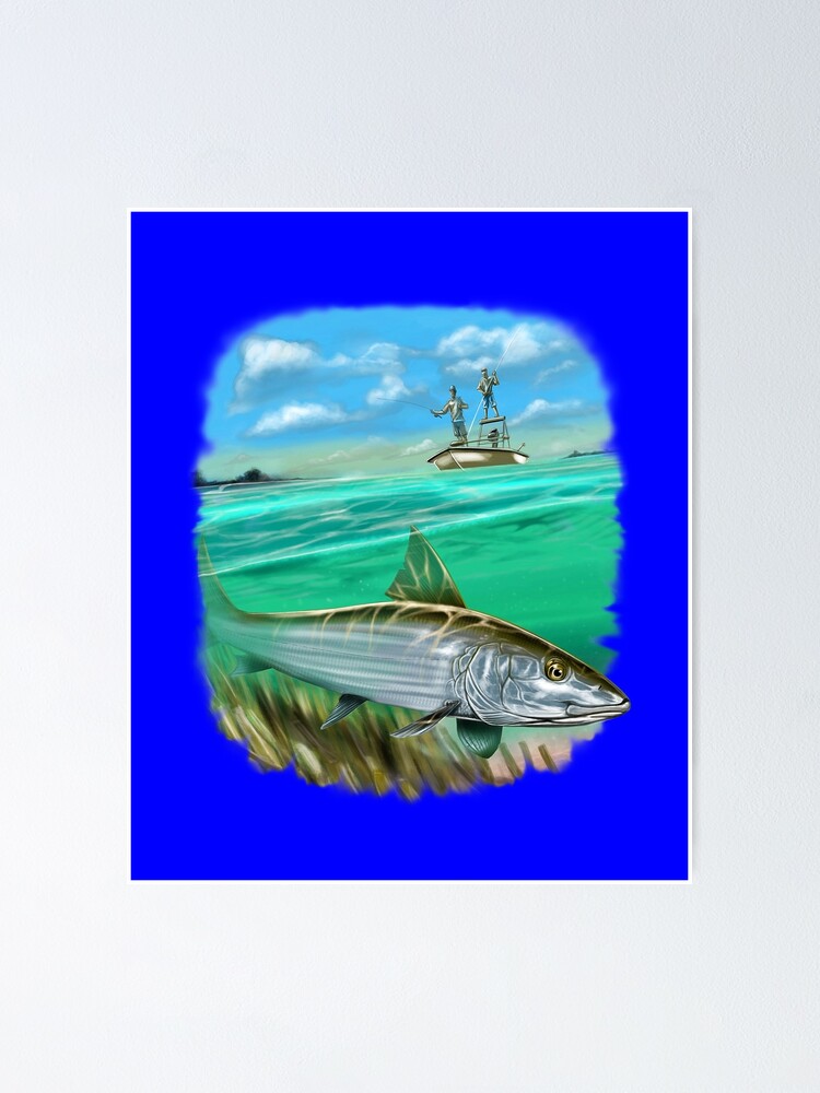 "Full Image Bonefish Fishermen Fishing" Poster by fantasticdesign ...