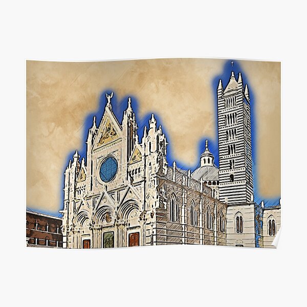 Póster «Catedral de Santa Maria Assunta, Siena» de ErianAndre | Redbubble