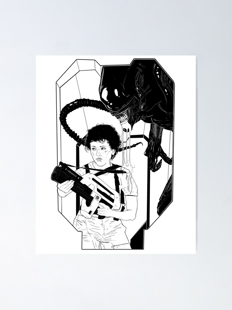 "Alien - Drool" Poster for Sale by Lone-Wolf-Cub | Redbubble