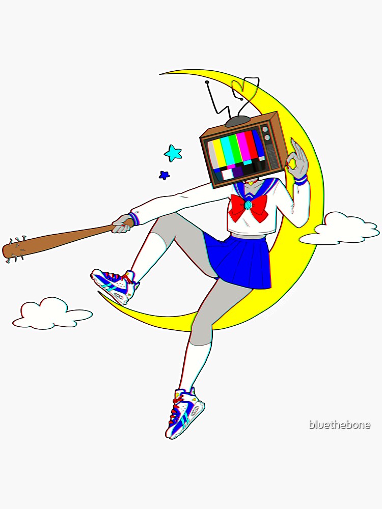 "Wannabe Heroine" Sticker for Sale by bluethebone | Redbubble