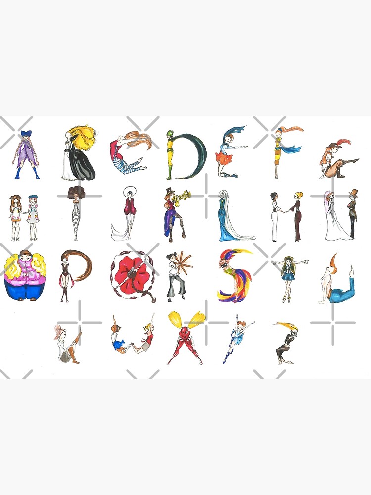 "Alphabet Girls" Poster for Sale by KoandaPal | Redbubble
