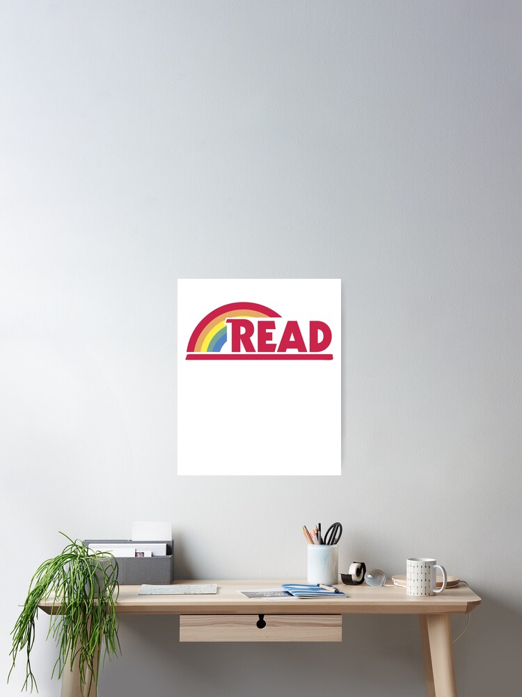 "Retro Reading Rainbow Read Parody Teacher, Student, Avid Reader, Book ...