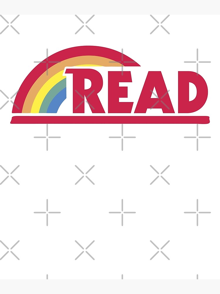 "Retro Reading Rainbow Read Parody Teacher, Student, Avid Reader, Book ...