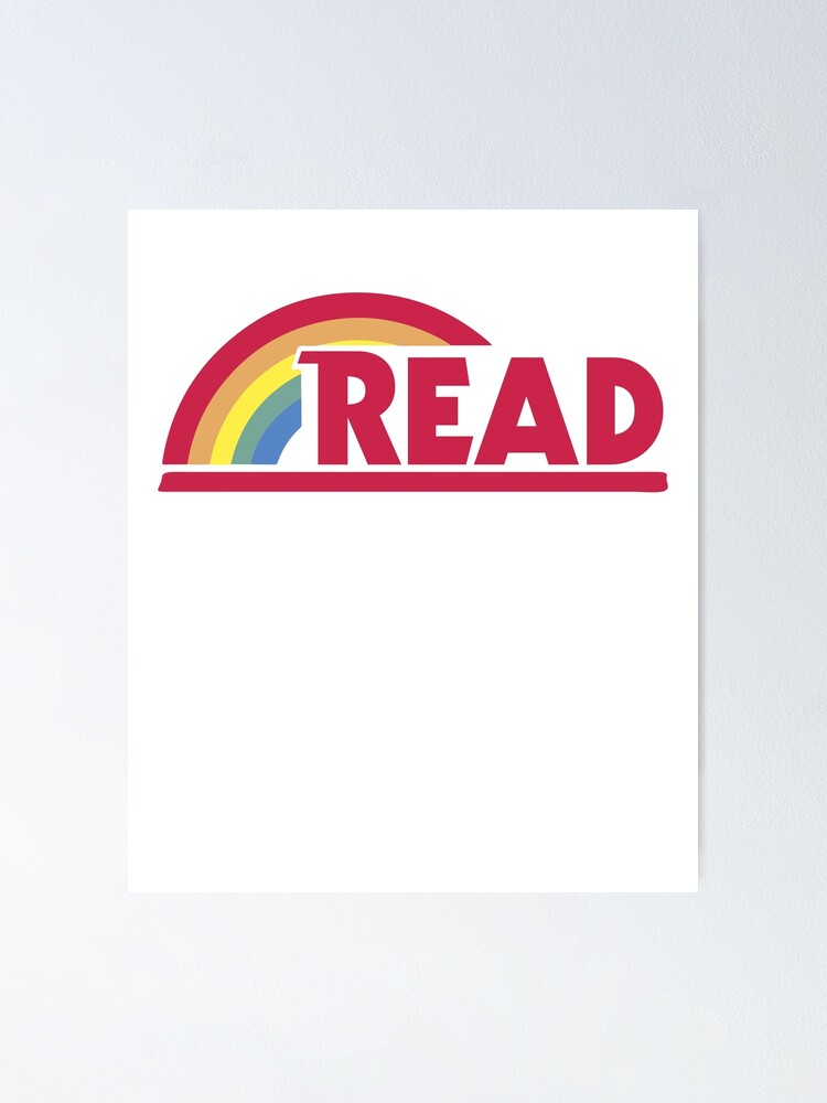 "Retro Reading Rainbow Read Parody Teacher, Student, Avid Reader, Book ...