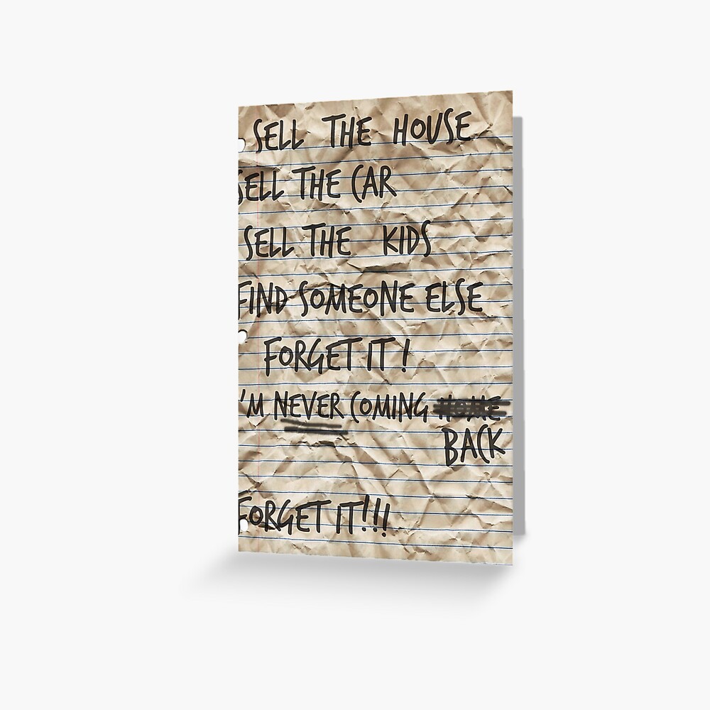 "Colby's Letter - Apocalypse Now 1979" Greeting Card for Sale by ...