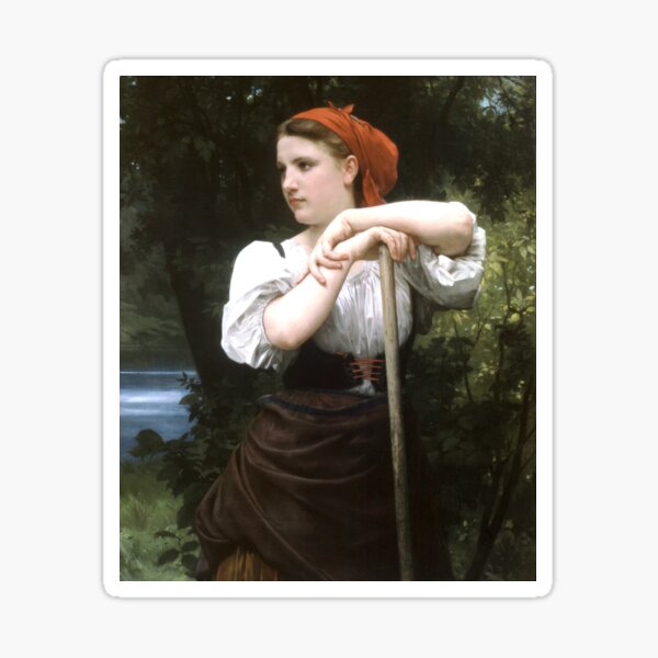 "The Haymaker (Bouguereau)" Sticker for Sale by ArtHistorical | Redbubble
