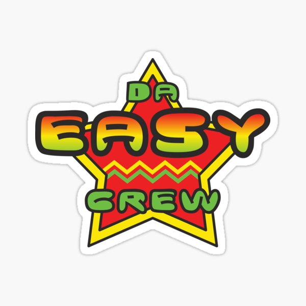 "rastamouse da easy crew" Sticker for Sale by goatboyjr | Redbubble